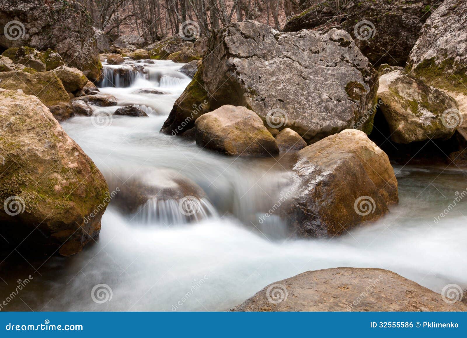 Mountain stream stock photo. Image of travel, splash - 32555586