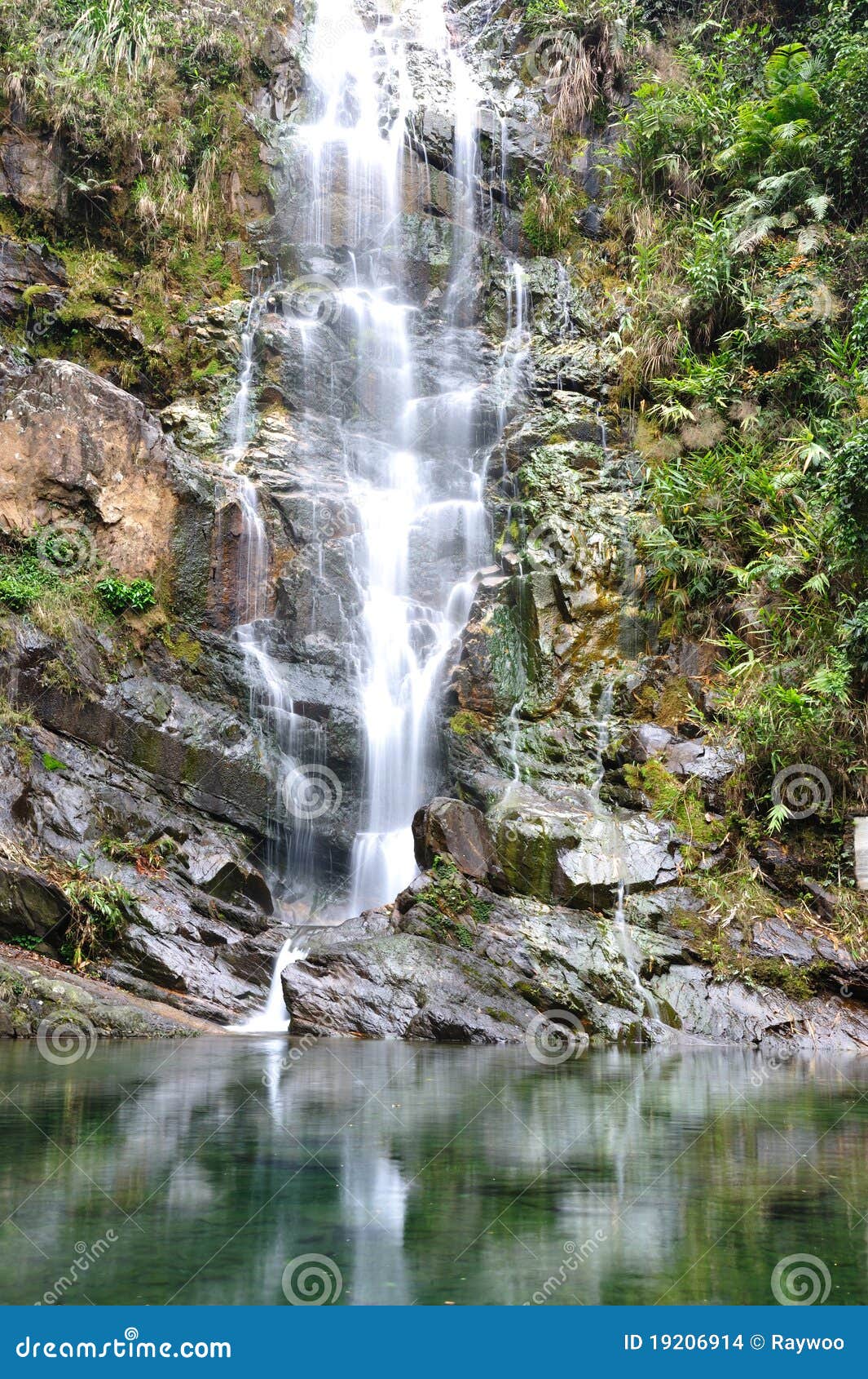 Mountain stream waterfall stock photo. Image of cascade - 19206914