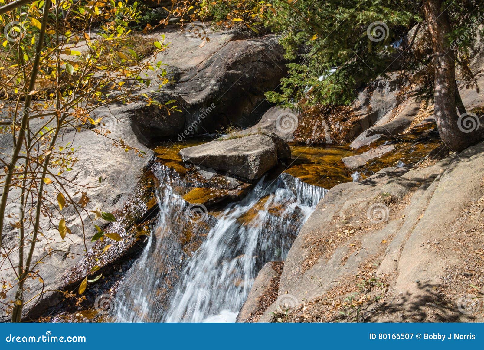Mountain Stream Waterfall stock image. Image of waterfalls - 80166507