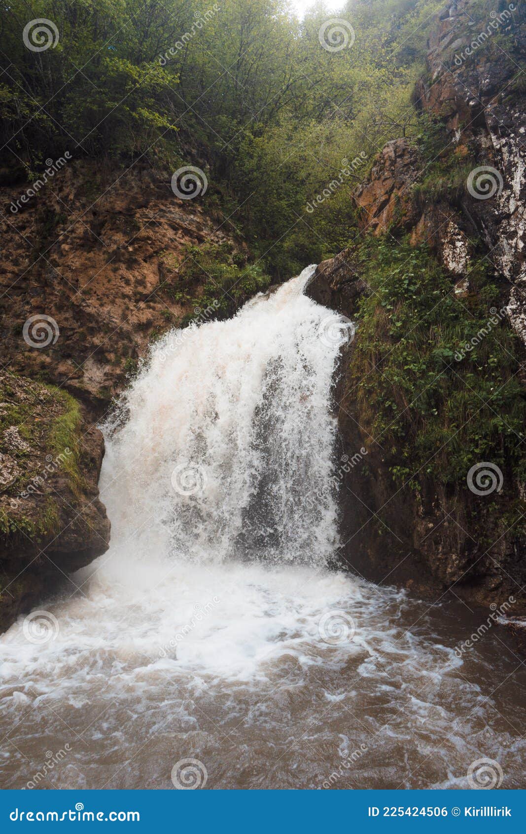 Mountain Stream in the Woods at Spring Stock Photo - Image of season ...
