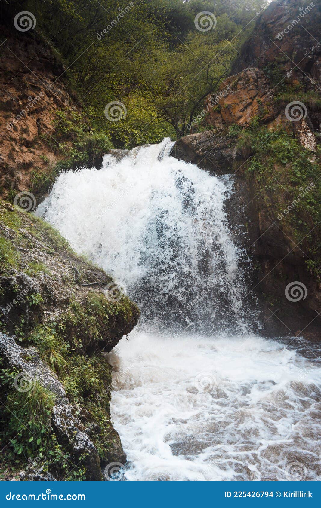 Mountain Stream in the Woods at Spring Stock Photo - Image of leaf ...