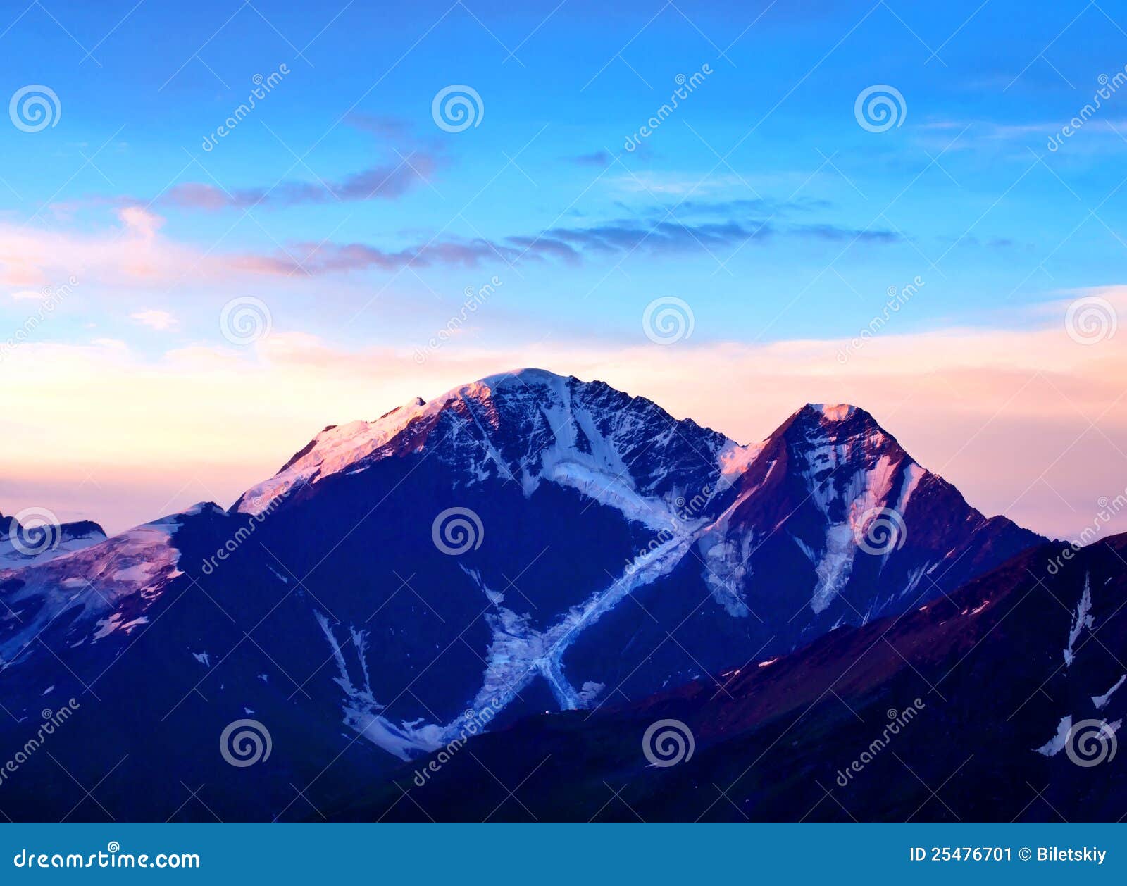 Mountain summit stock image. Image of morning, summit - 25476701