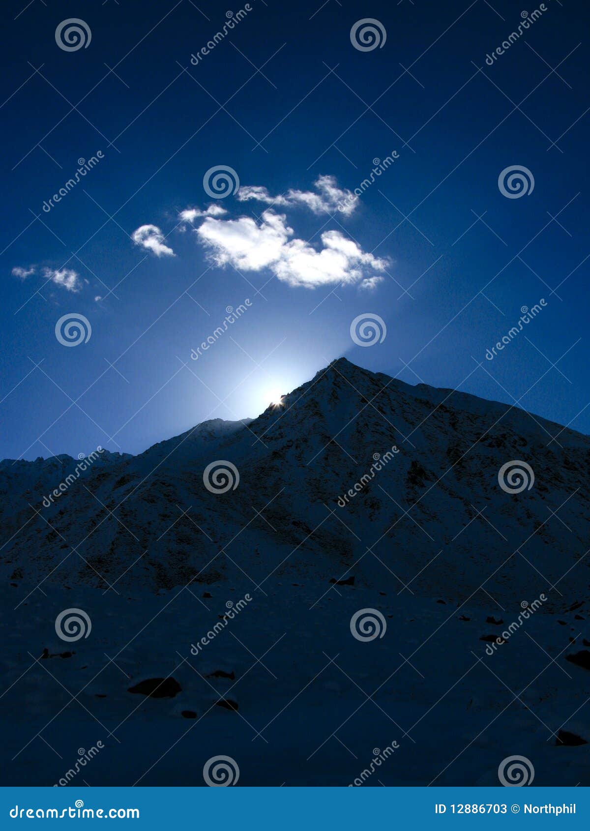 Mountain Sun stock image. Image of mountain, morning - 12886703