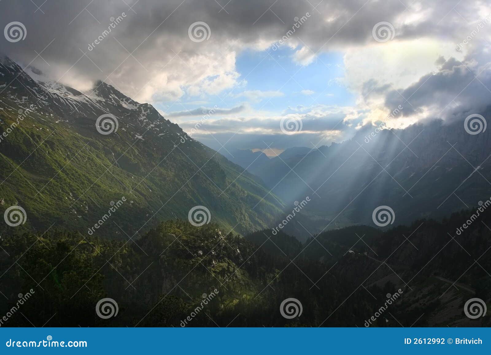 Mountain Sunlight, Swiss Alps Stock Photo - Image of active, enjoying ...