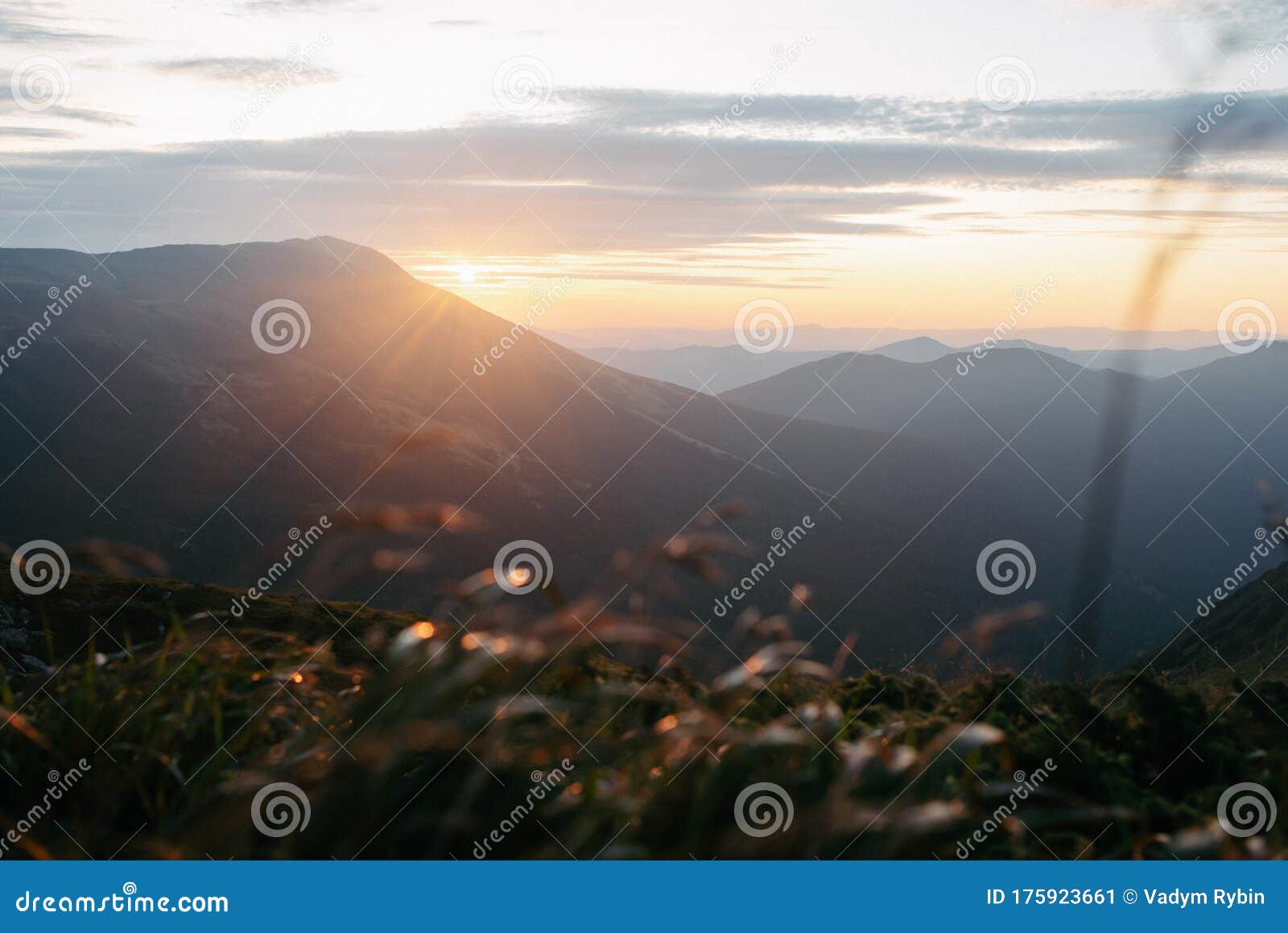 Epic Sunrise Over World Skyline Stock Image | CartoonDealer.com #73294807