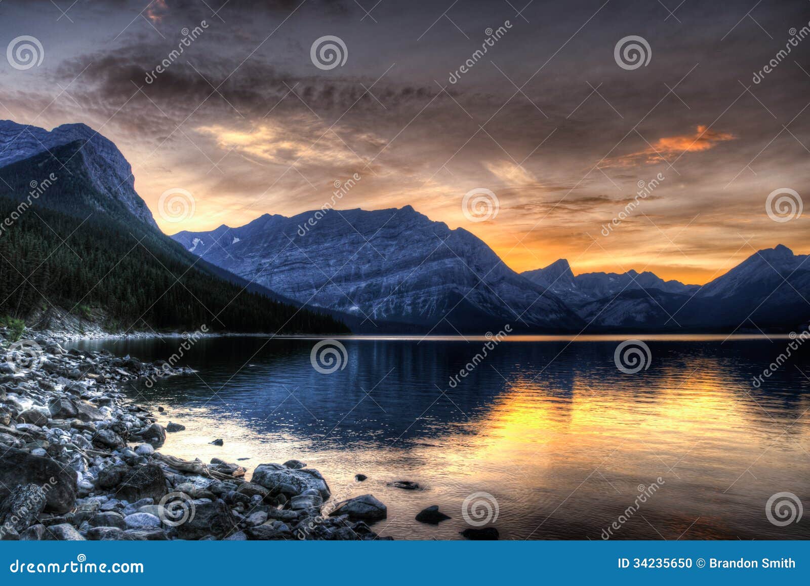 Mountain Sunset stock photo. Image of summer, sunset - 34235650