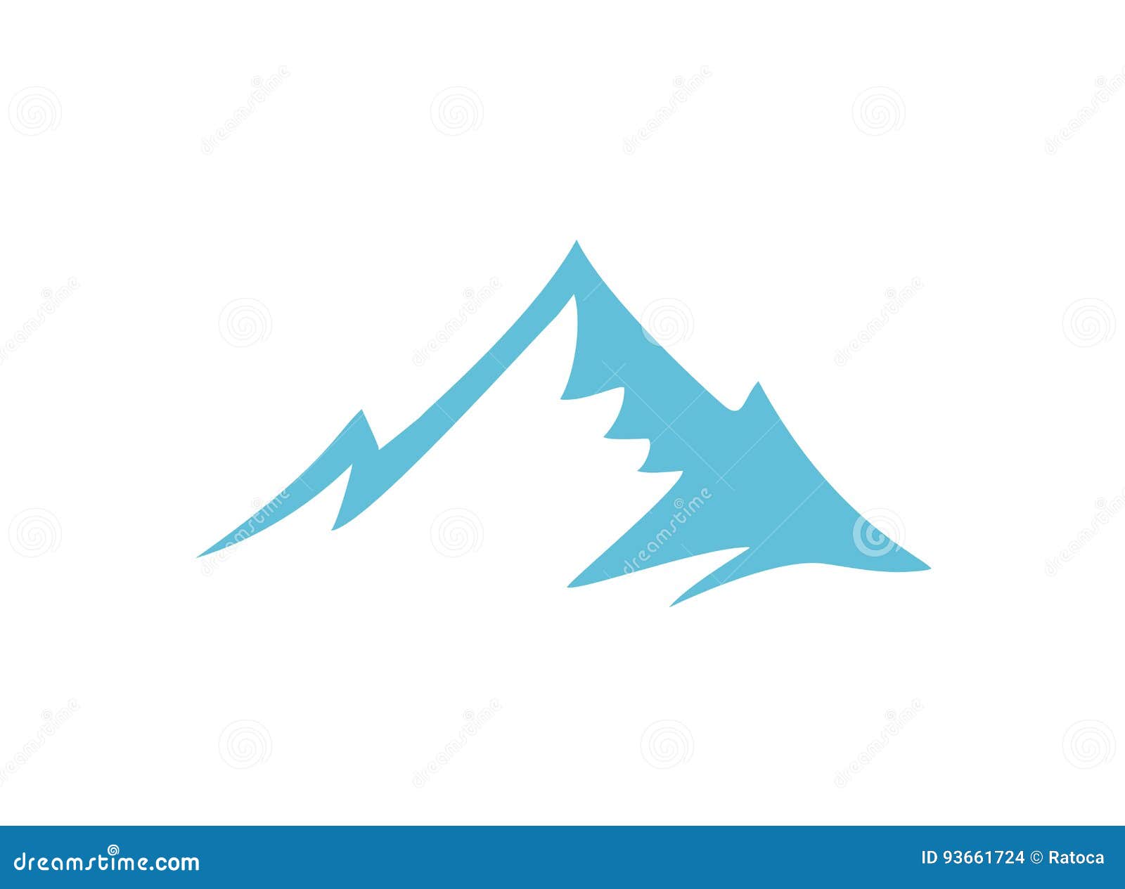 Mountain symbol stock vector. Illustration of landscapes - 93661724