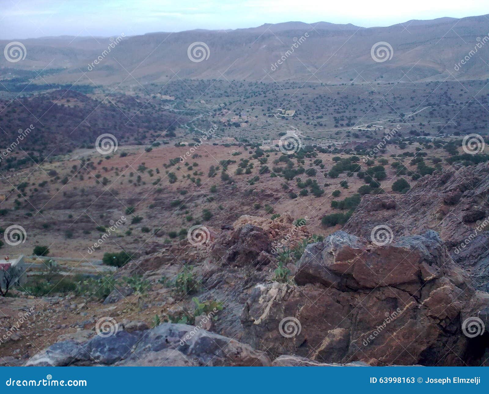 Mountain in Tafraout stock image. Image of places, ecosystem - 63998163
