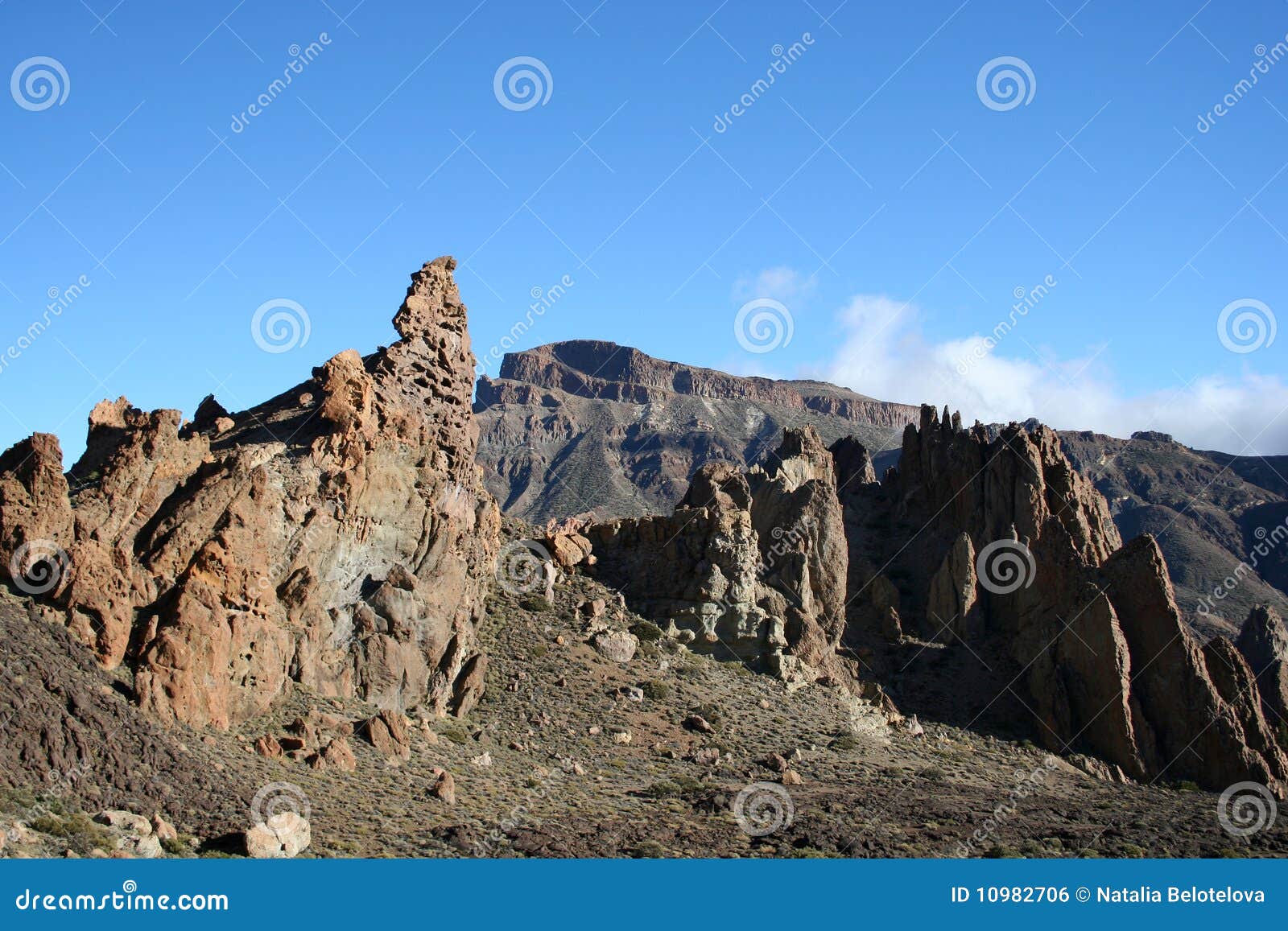 Mountain on Tenerife stock photo. Image of teide, land - 10982706