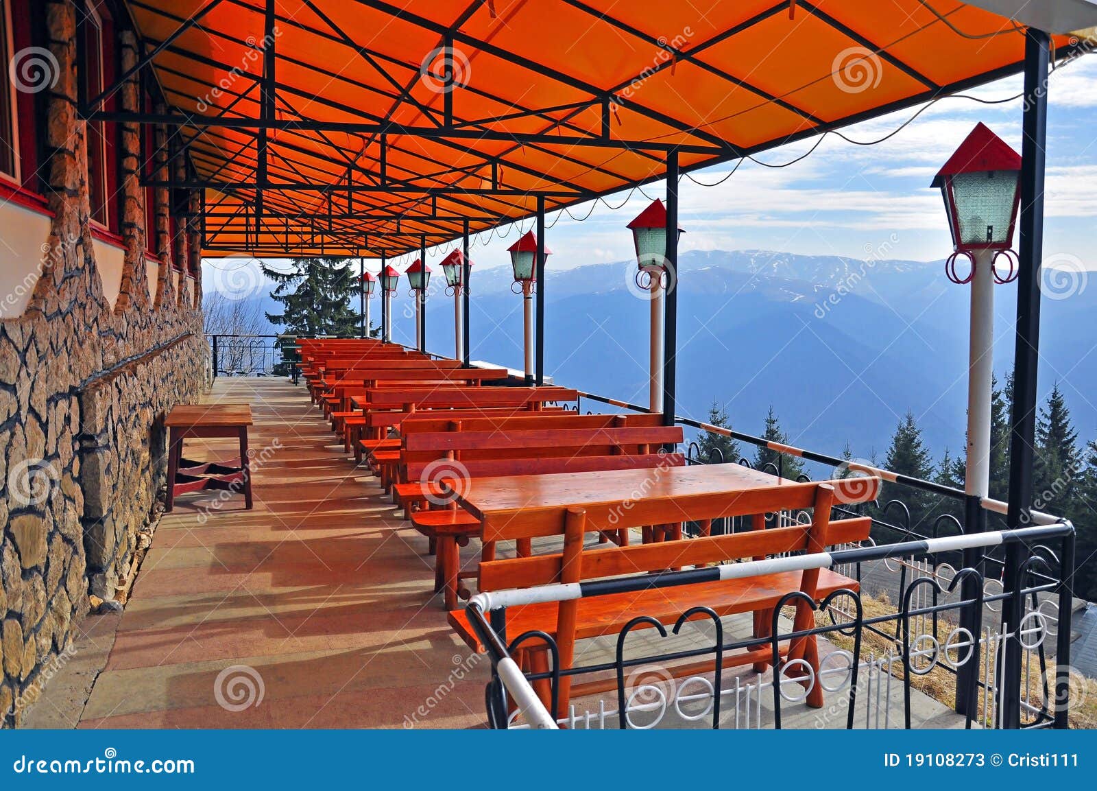 Mountain terrace stock image. Image of architecture, attraction - 19108273