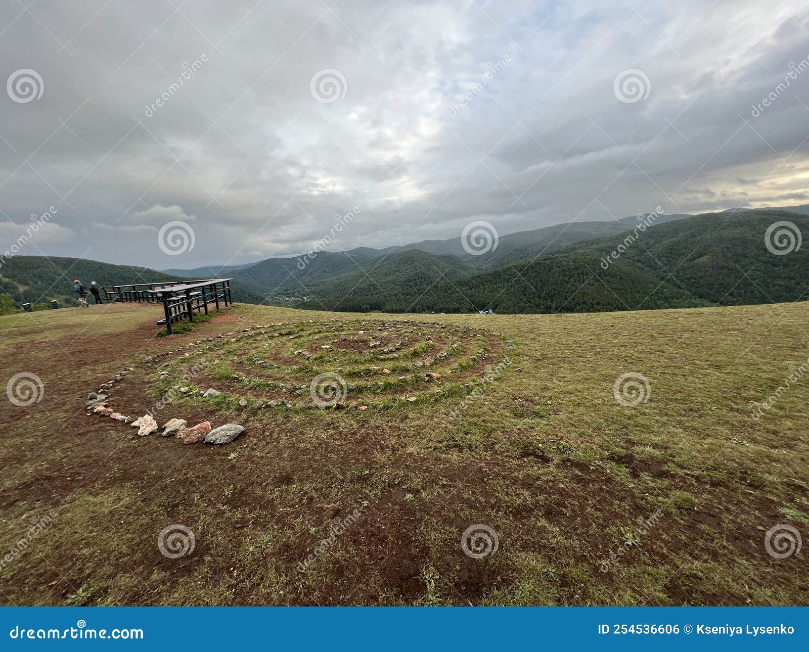 Labyrinth of stones stock photo. Image of agriculture - 254536606