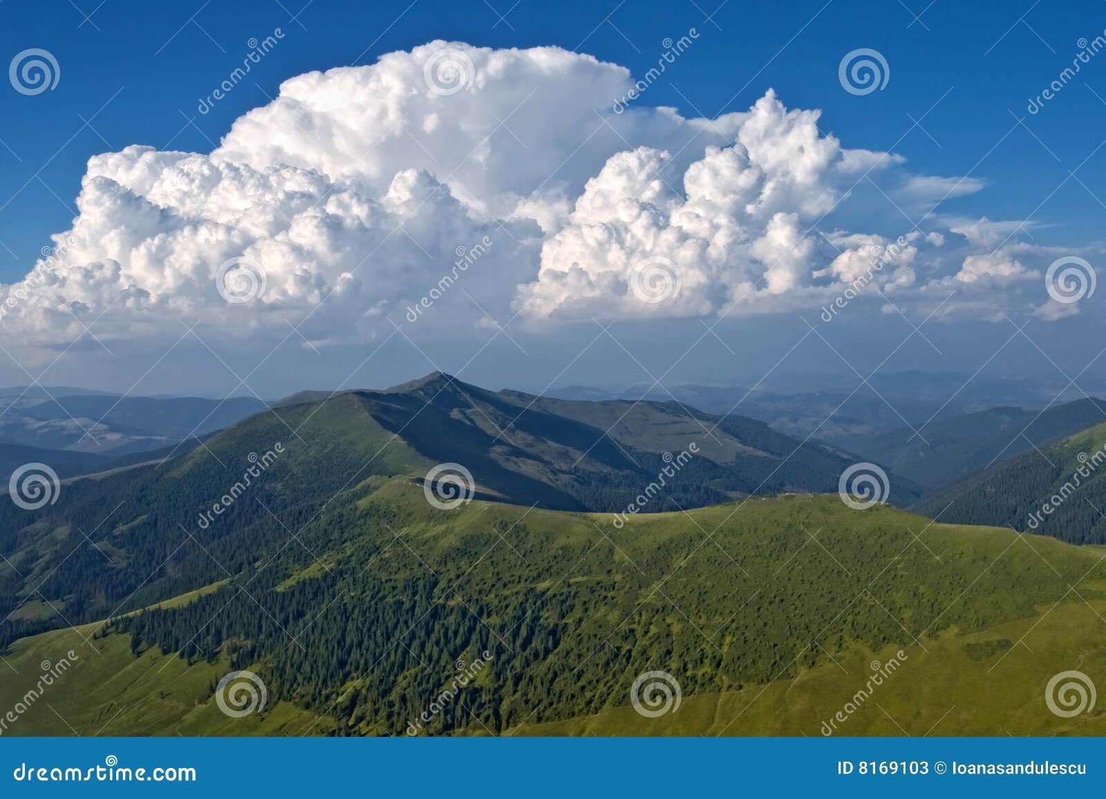 Mountain top ridge stock image. Image of altitude, blue - 8169103