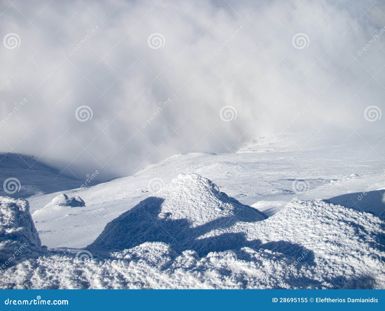Mountain top in snow stock image. Image of activity, beauty - 28695155