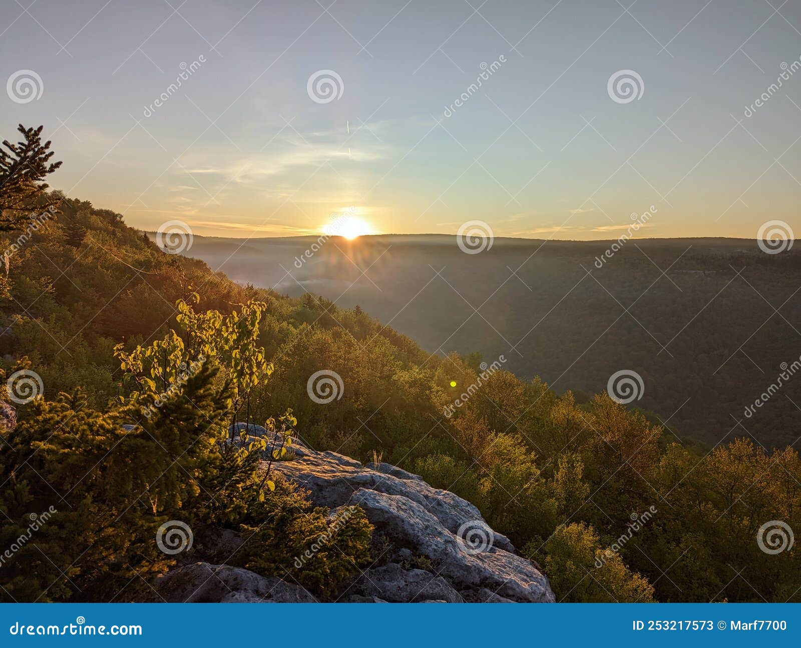 Mountain Top Sunrise stock image. Image of sunrise, nature - 253217573
