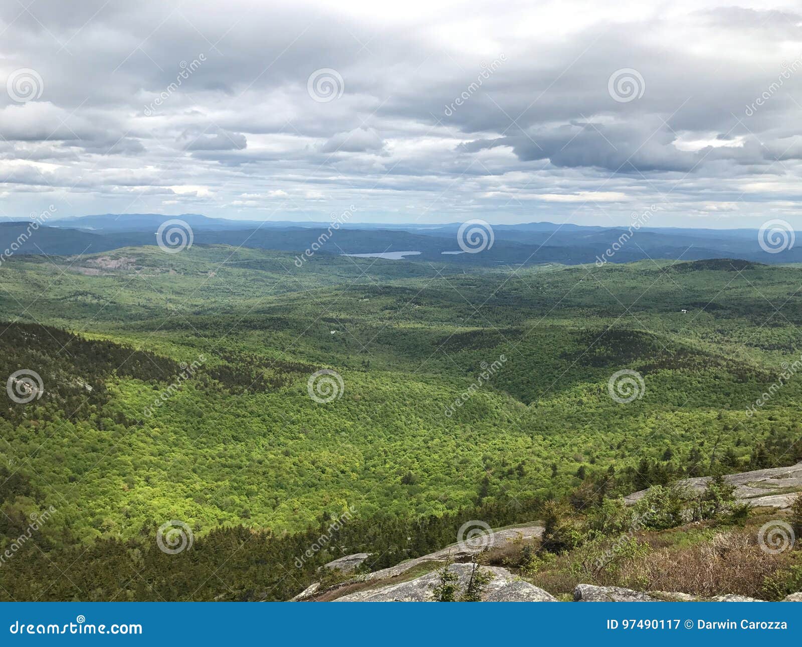 Mountain Top View stock image. Image of green, mountain - 97490117