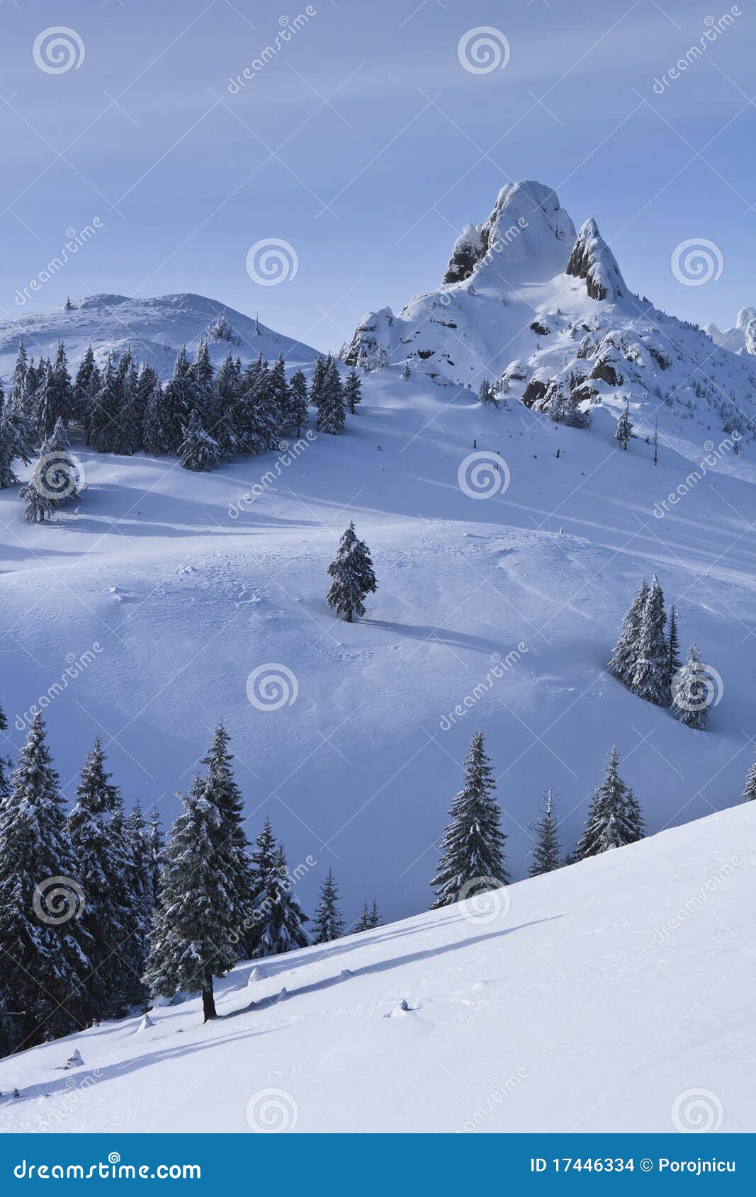 Mountain top in winter stock photo. Image of snowy, glacier - 17446334
