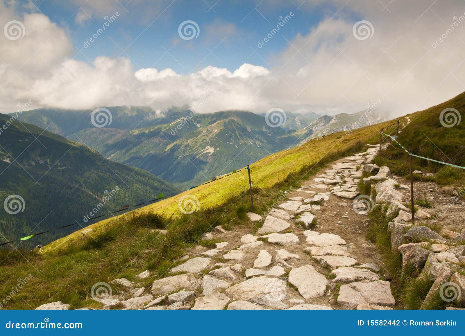 Mountain track stock photo. Image of outdoor, track, blue - 15582442