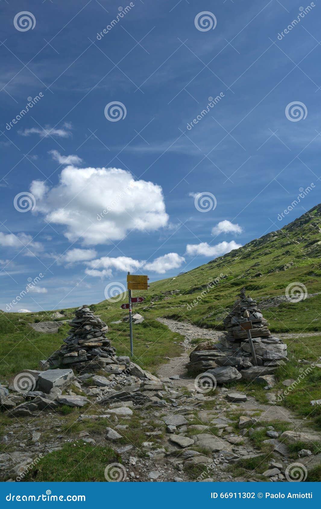Mountain track stock photo. Image of mountain, hiking - 66911302