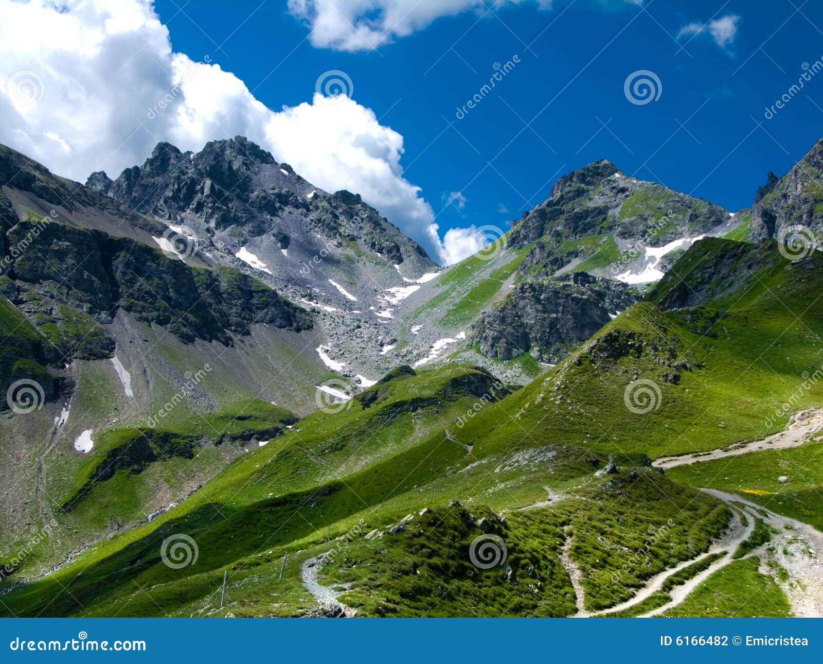 Mountain Trail in Switzerland Alps Stock Photo - Image of alps, summit ...