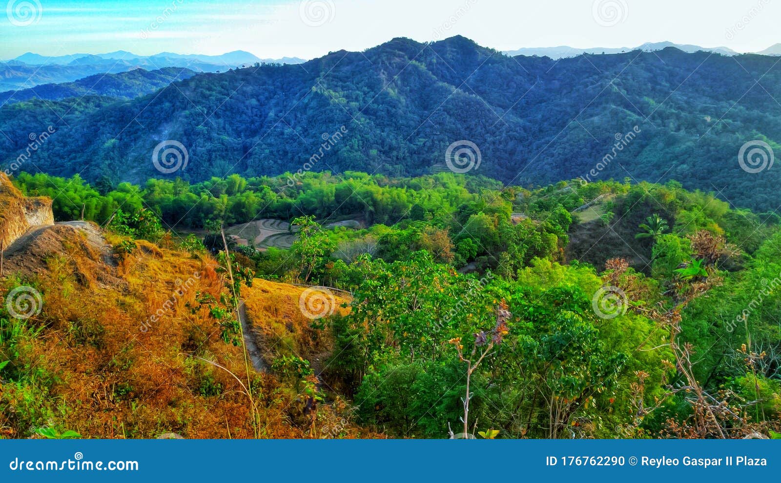 Mountain Trails Rice Terraces Stock Photo - Image of rice, mountain ...