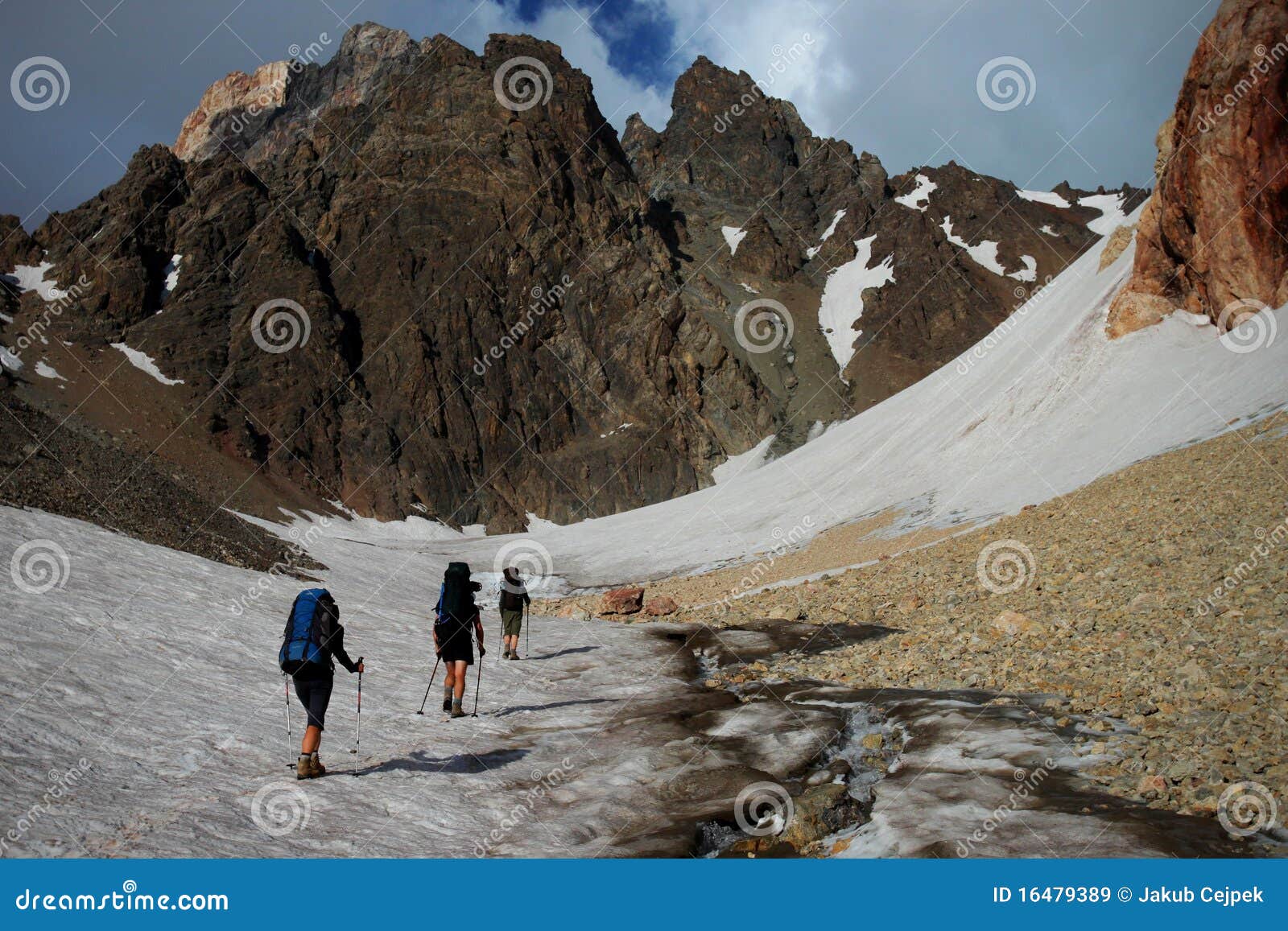 Mountain trekking stock image. Image of rock, hiking - 16479389