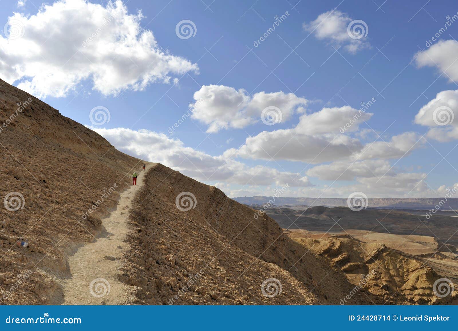 Mountain Trekking in Negev Desert. Stock Photo - Image of mountain ...