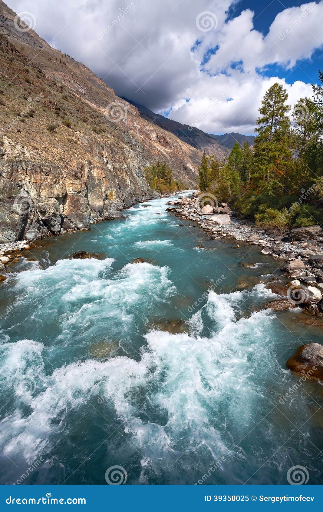 Mountain turquoise river stock image. Image of grass - 39350025