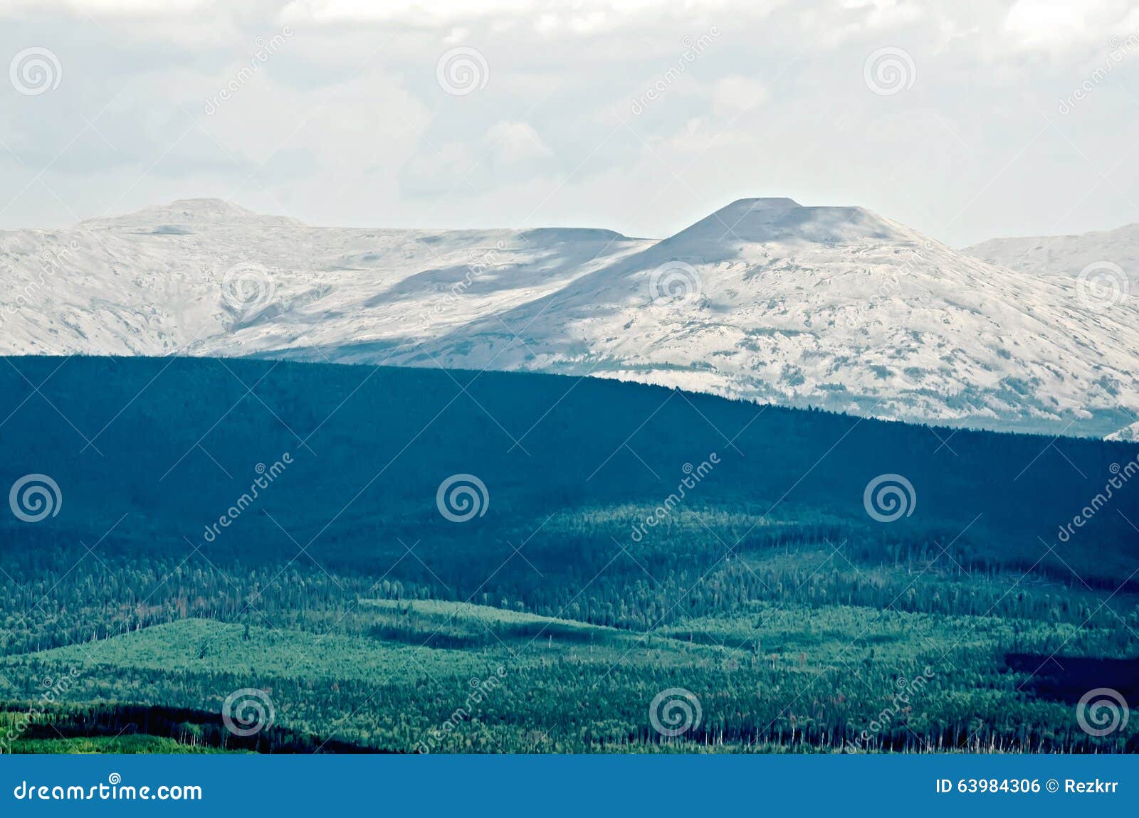 Mountain Ural Range Kvarkush 1 Stock Photo - Image of elevation, horizon: 63984306