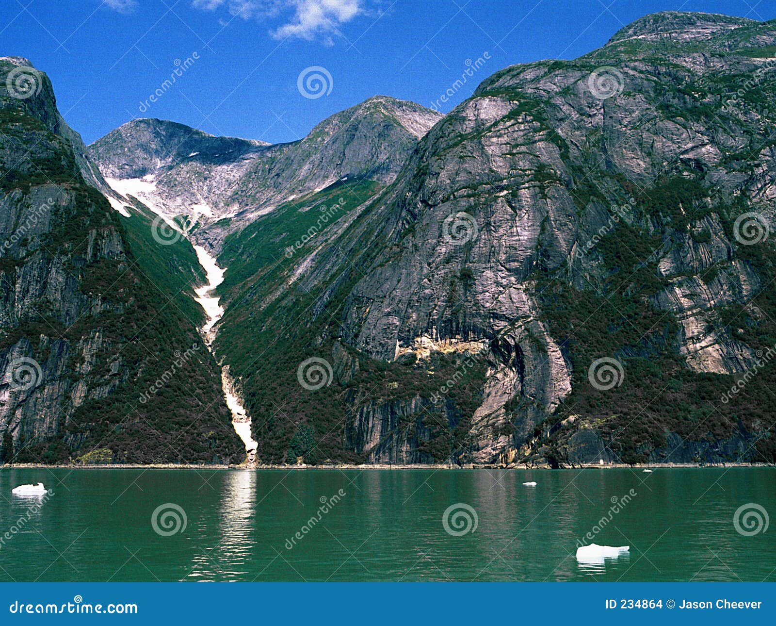 Mountain Valley and Fjord stock photo. Image of frozen - 234864