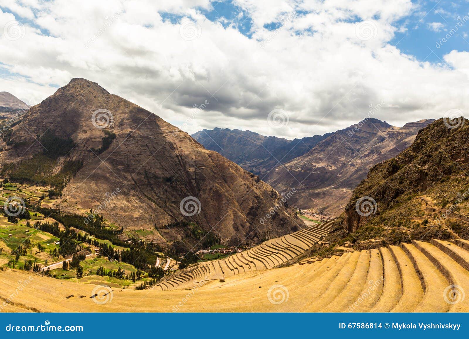 Concentric Terraces Of Stone And An Underground Aqueduct, Pre Inca ...