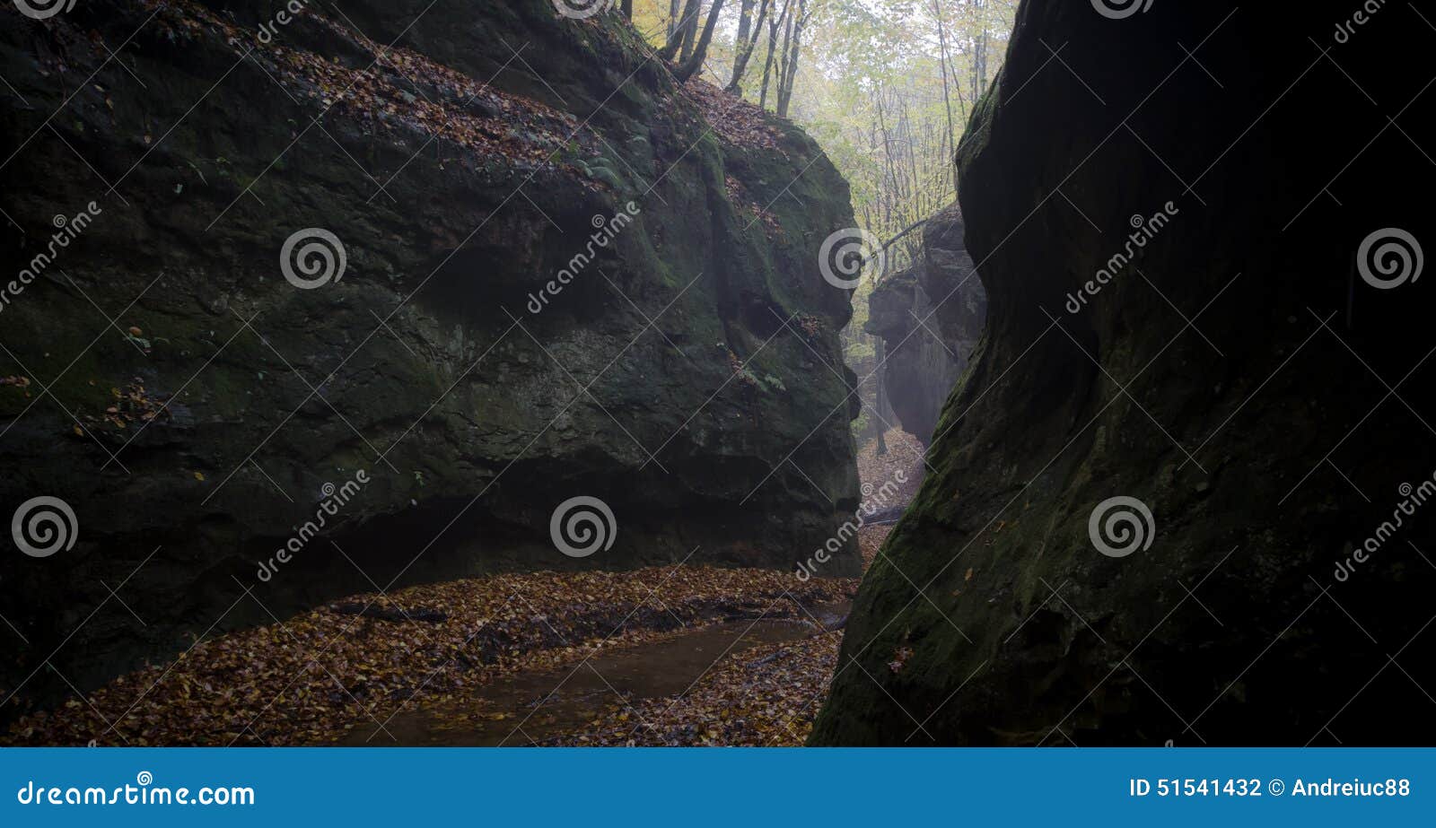 Mountain Valley with Steep Cliffs Stock Photo - Image of green, gorge ...