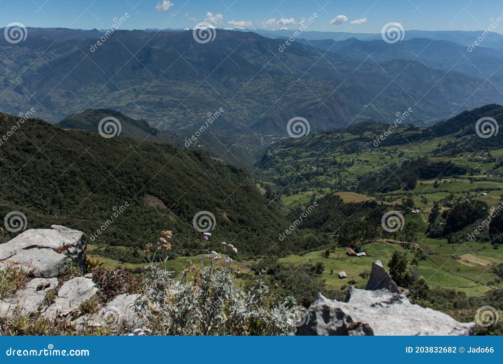 Mountain View of the Andes Colombia Stock Photo - Image of scenic, tree ...