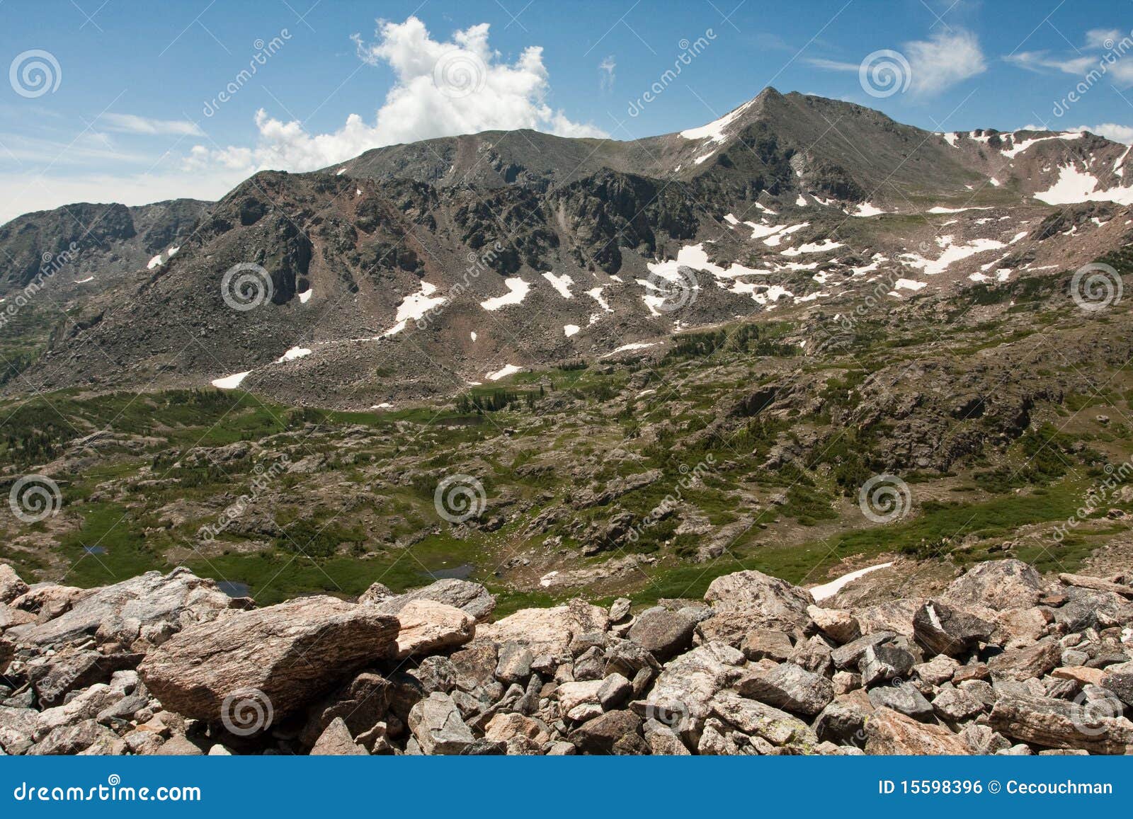 Mountain View from Arapahoe Pass Trail Stock Photo - Image of landscape ...