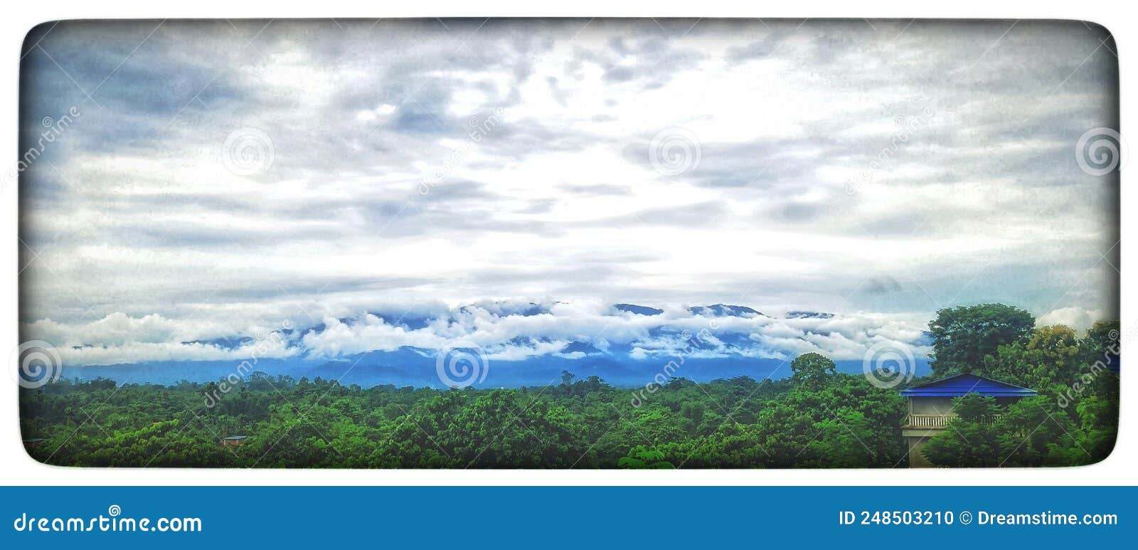 Mountain View Beautiful Sky Greenery Stock Photo - Image of view ...