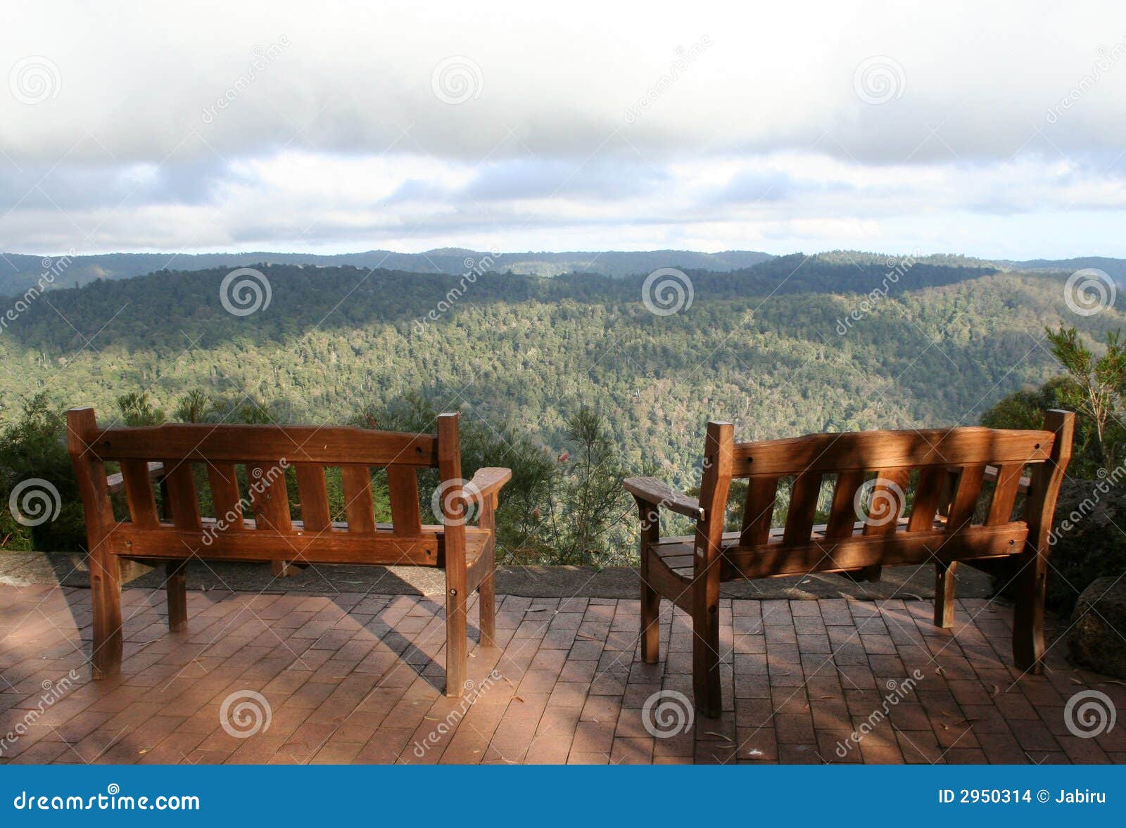 Mountain View Benches stock photo. Image of setting, benches - 2950314
