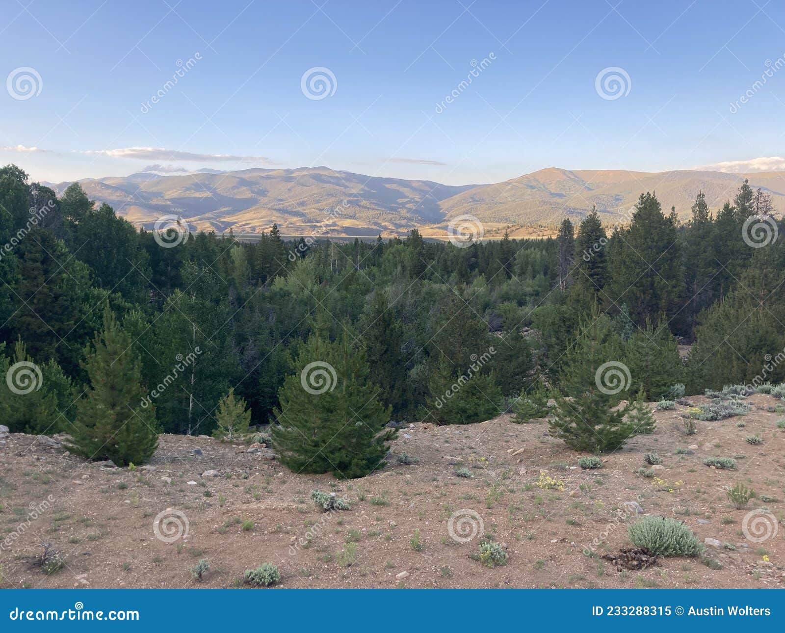 The Mountain View from within the BLM Cache Creek Gold Prospecting Area ...