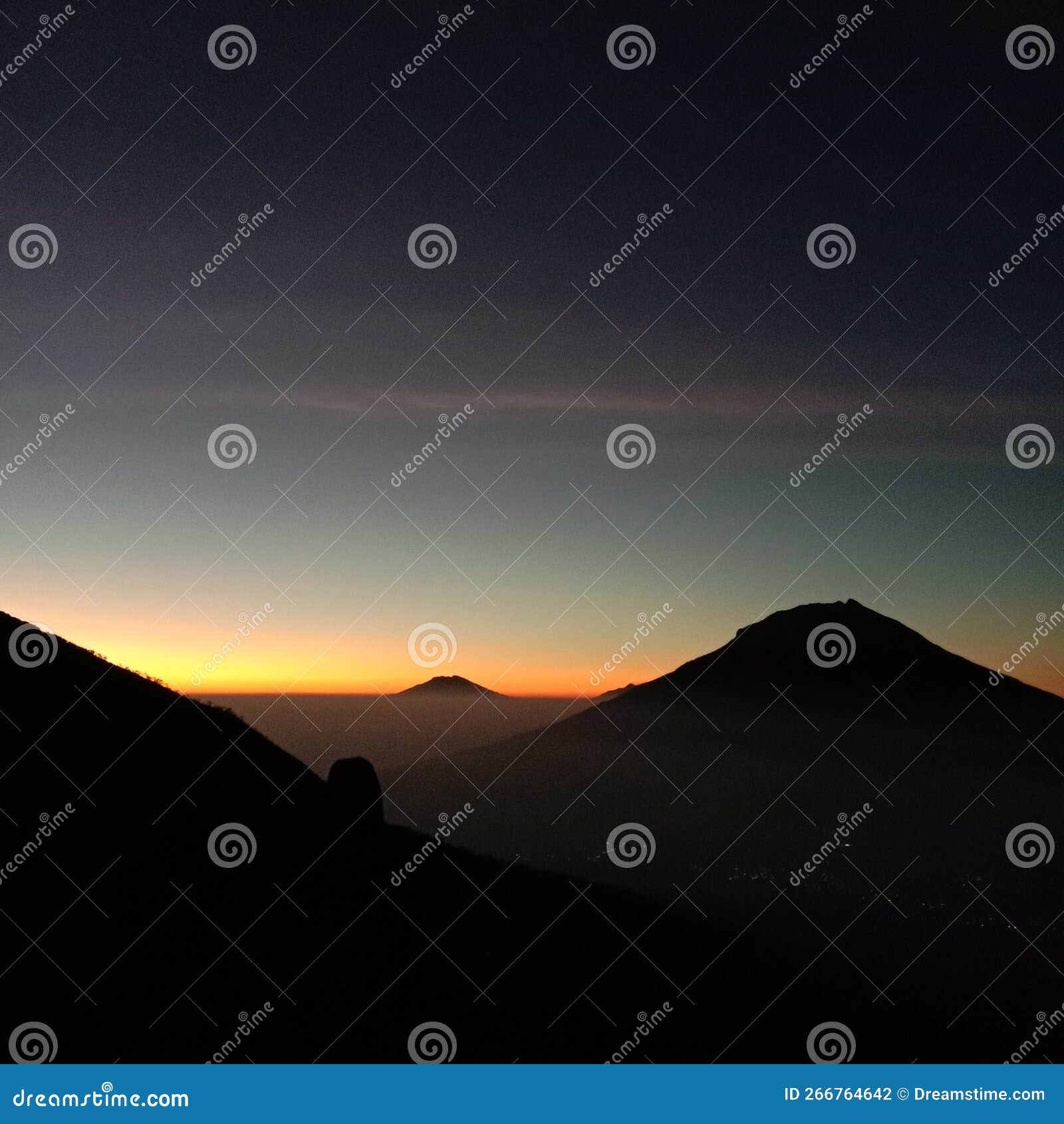 Mountain View in Cloud Country Moring Stock Photo - Image of country ...