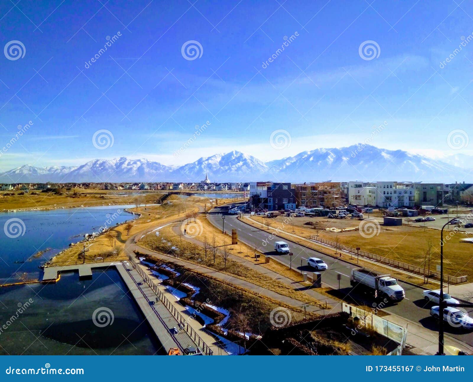 Mountain View from Daybreak, Utah Stock Image - Image of view, nature ...