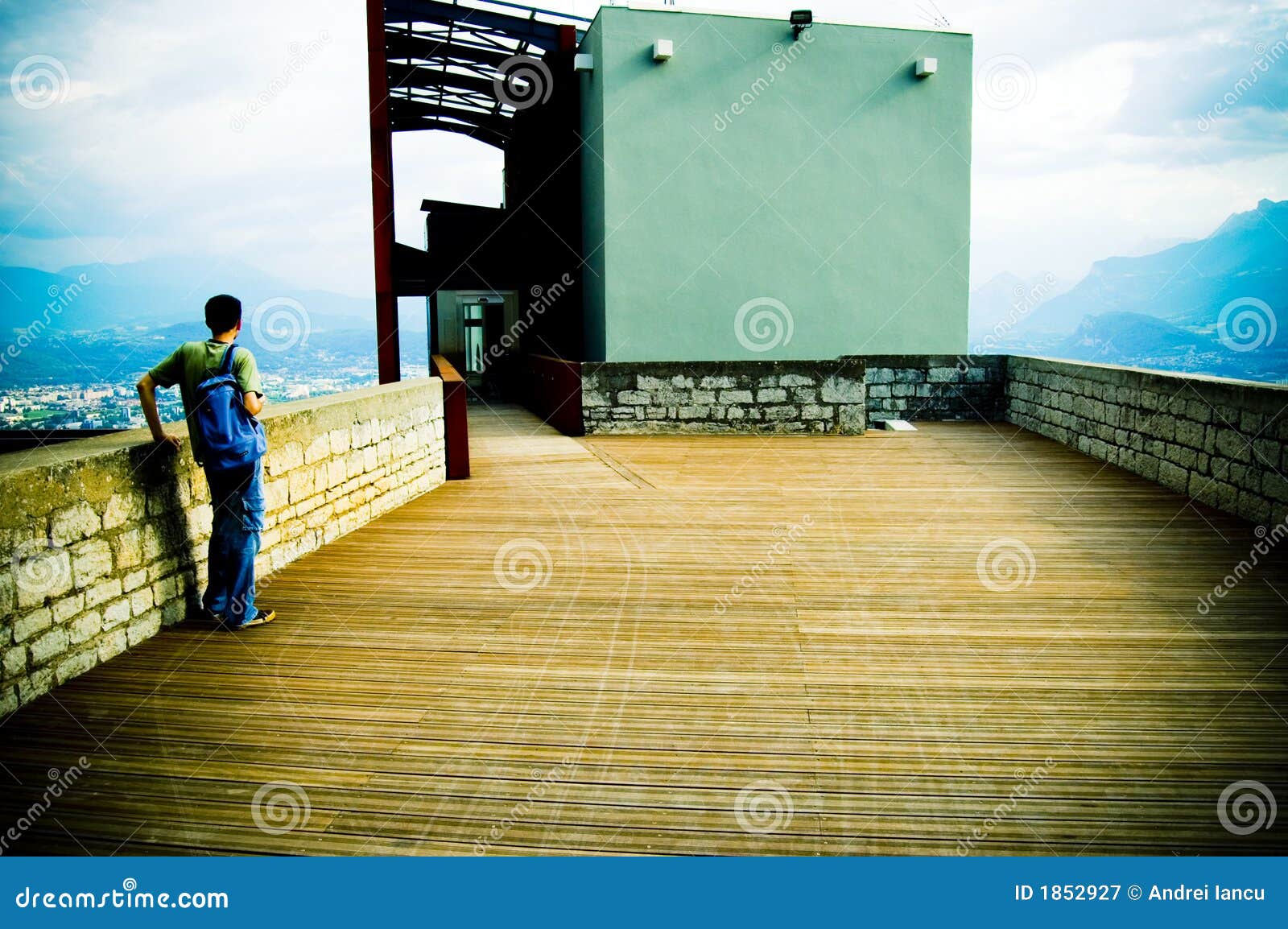 Mountain View from a High Platform Stock Image - Image of stone, europe ...