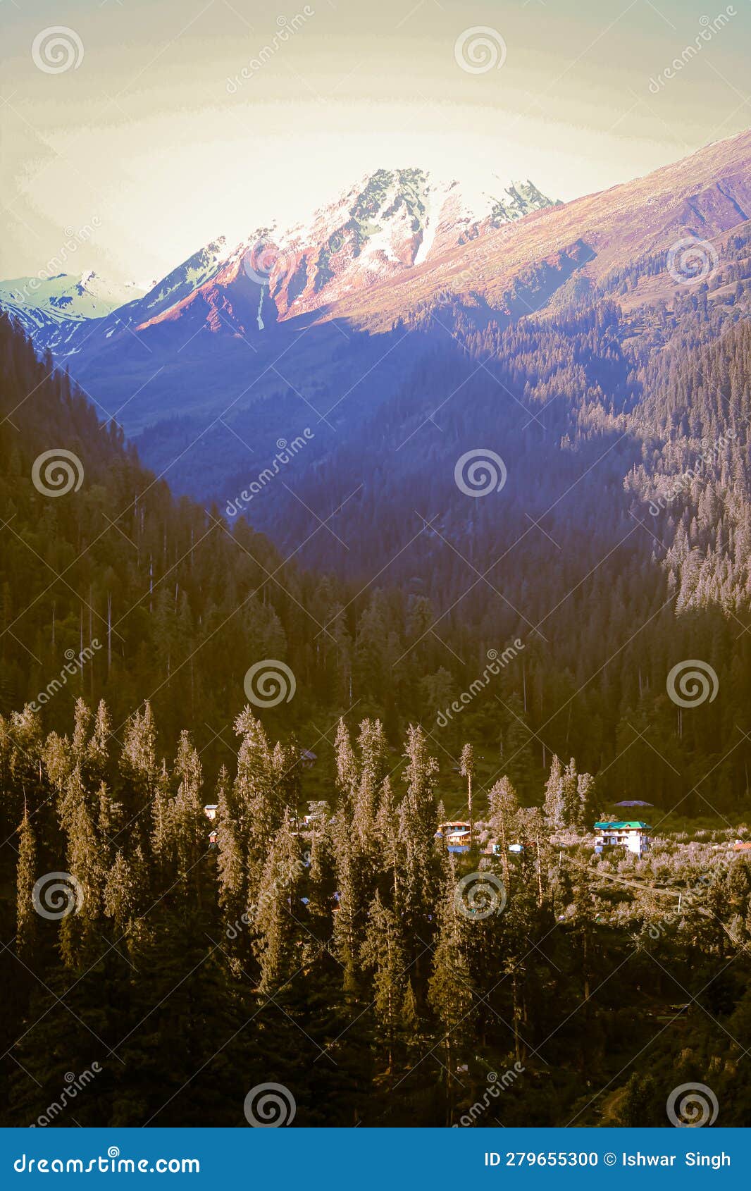 Mountain View of the Himalayas. Stock Photo - Image of view, mountain ...