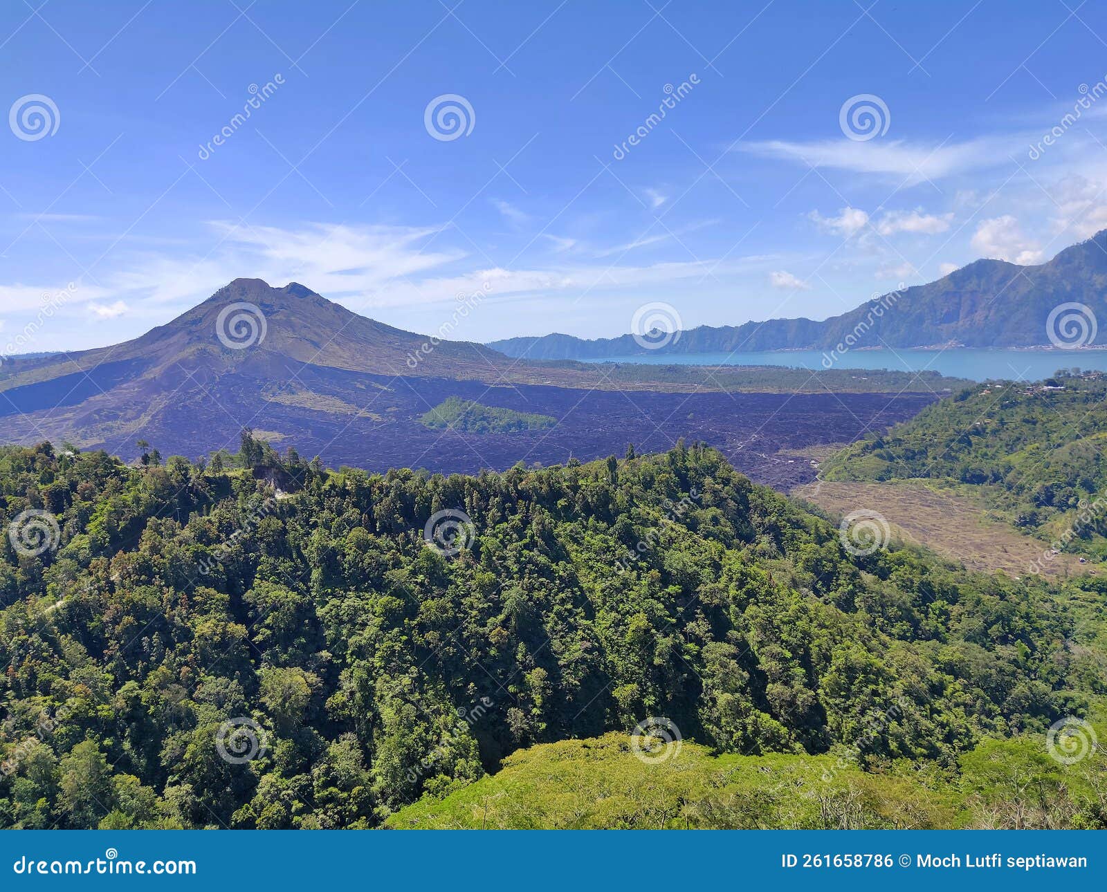 Mountain View in Kintamani Indonesia Stock Photo - Image of view ...