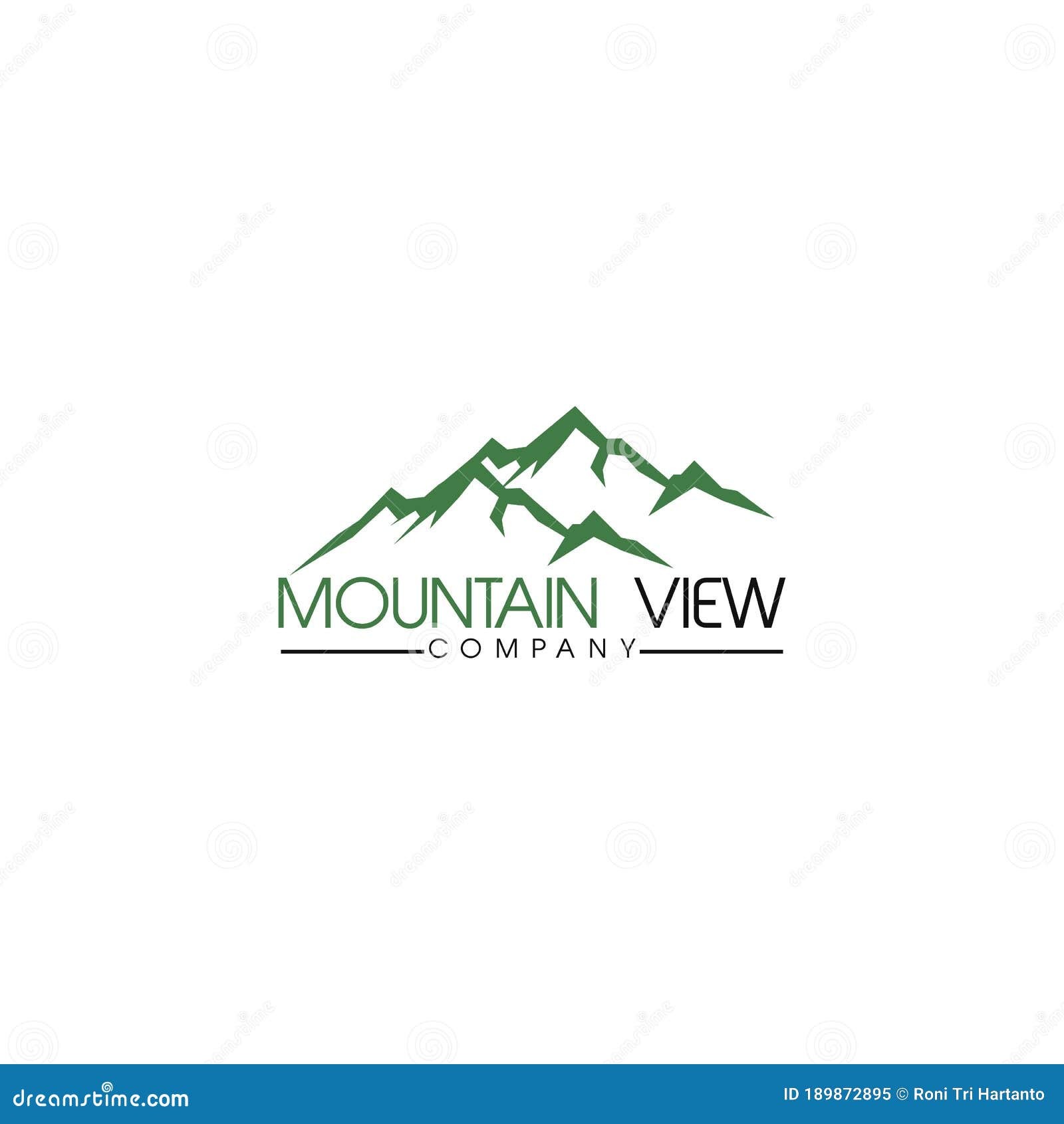 Mountain View Logo Design Inspiration Stock Vector - Illustration of ...