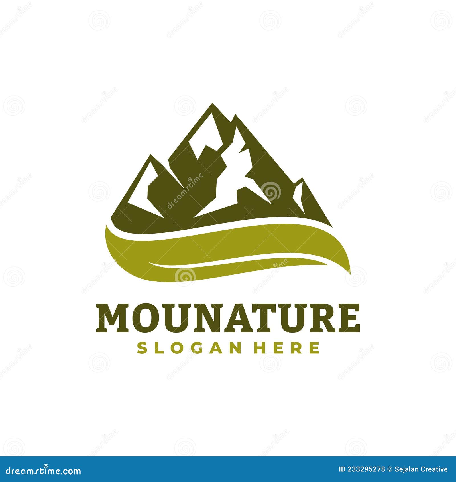 Mountain View Logo Template Design Stock Vector - Illustration of rock ...