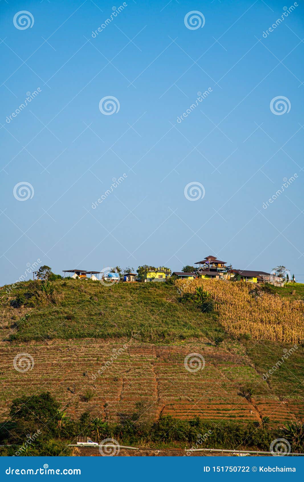 The Mountain View at Mon Cham Stock Photo - Image of park, mist: 151750722