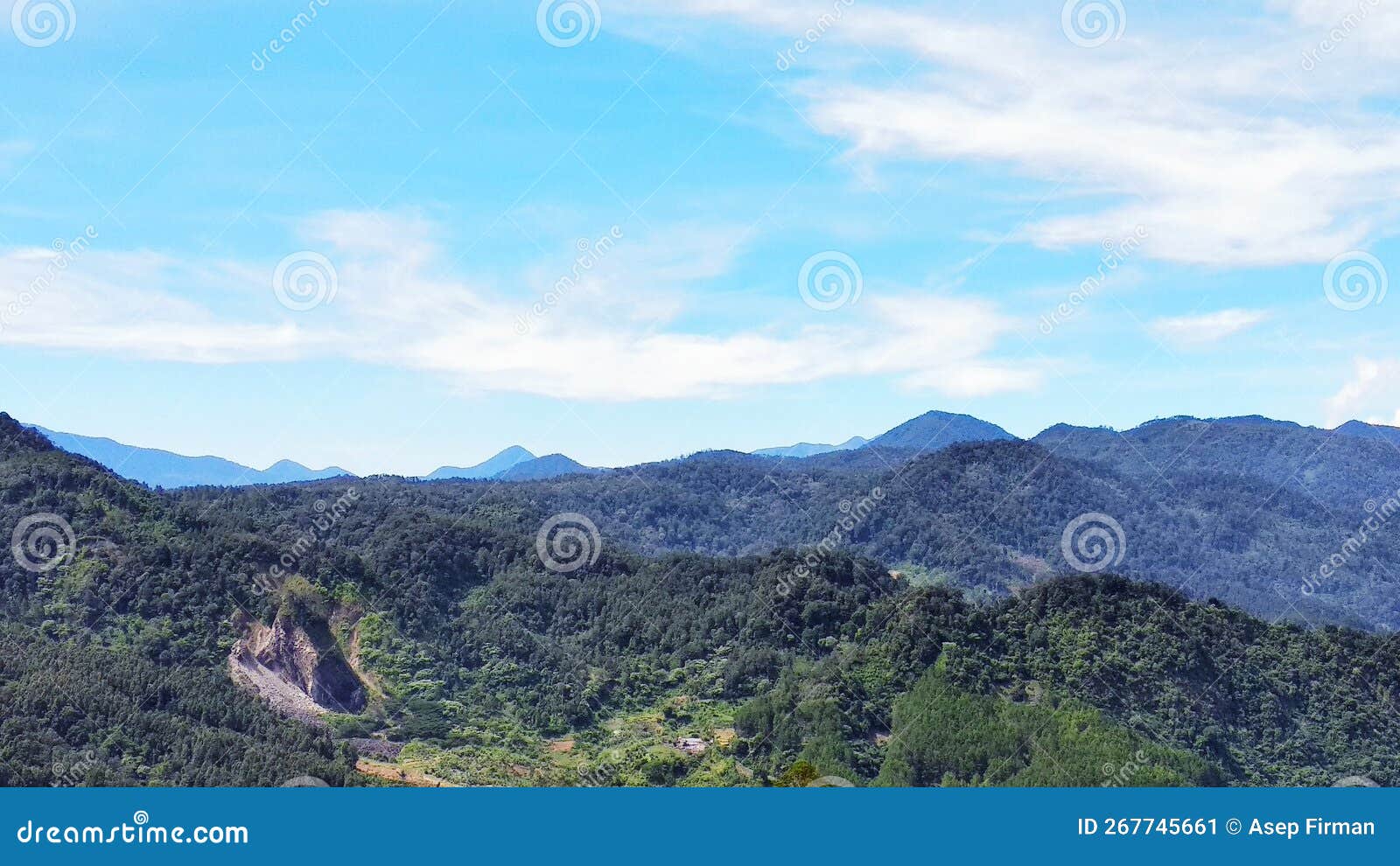 Mountain View of the Nature and Sky Blue Stock Image - Image of blue ...