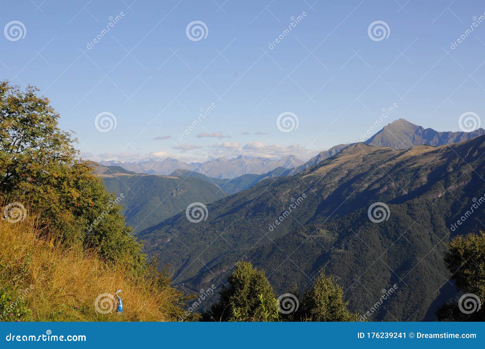 Mountain view stock image. Image of scene, scenery, aerial - 176239241