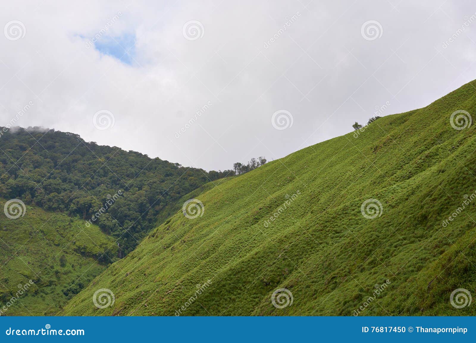 Mountain View Point and Cloudy Sky. Stock Photo - Image of summer ...
