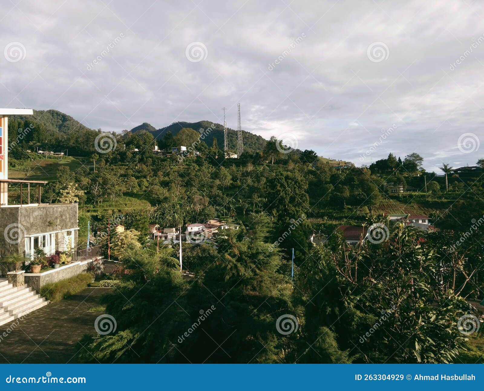 The Mountain View from Puncak, Indonesia Stock Image - Image of ...