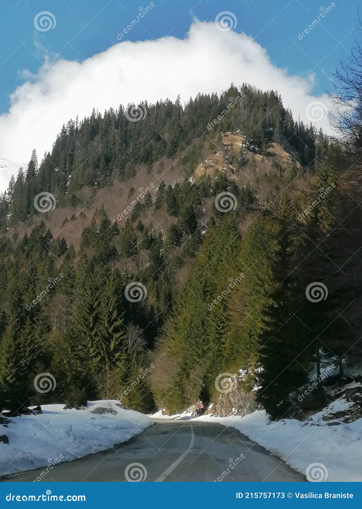 Mountain View from the Road Stock Image - Image of vegetation, nature ...