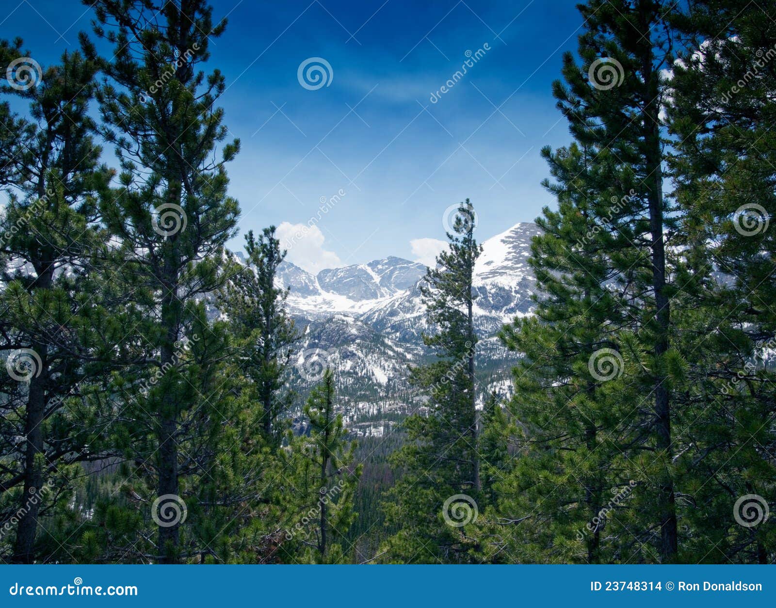 Mountain View in Rocky Mountain National Park Stock Photo - Image of ...